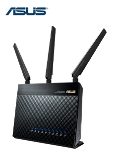 ROUTER INALAMBRICO ASUS AC1900, DUAL BAND: 2.4GHZ AC (3X3) + 5GHZ AC ...
